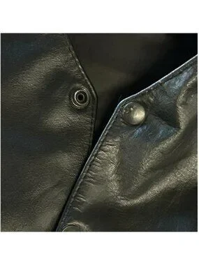 Unik | Jackets & Coats | Unik Leather Black Motorcycle Vest Lace Up ...